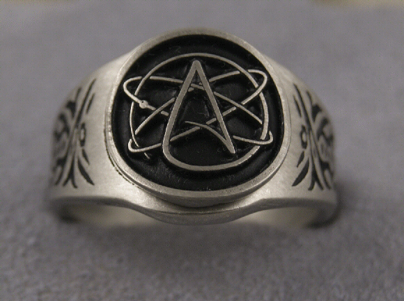 Should Atheists Wear Their Non-Belief? | Atheist symbol, Fashion rings ...