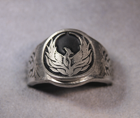Phoenix Ring Pewter Firebird ring sizes 7 to 14 Availible | eBay
